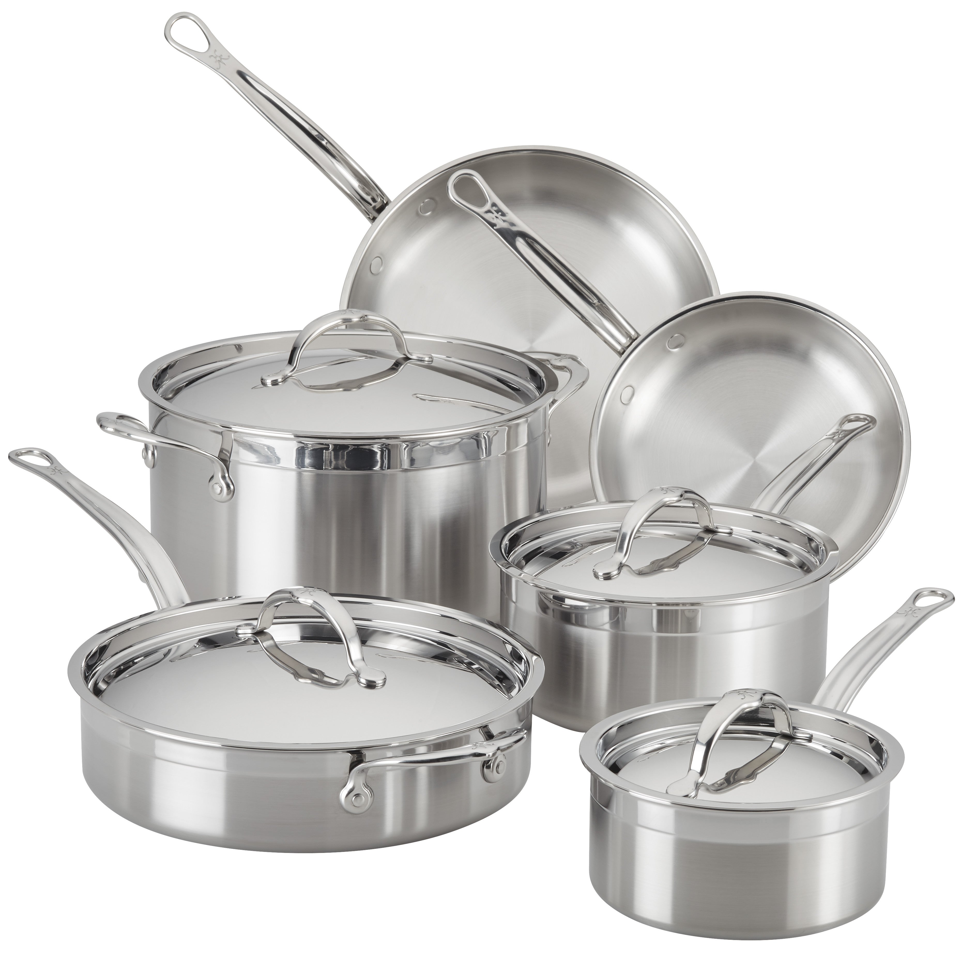 ProBond Multi-Layer Induction Stainless Steel Pan Set: 10 Piece | Shop ...